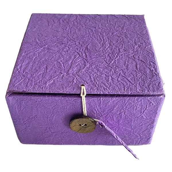 Cuenco Morado con símbolos de chakras \ Sheilaannanda